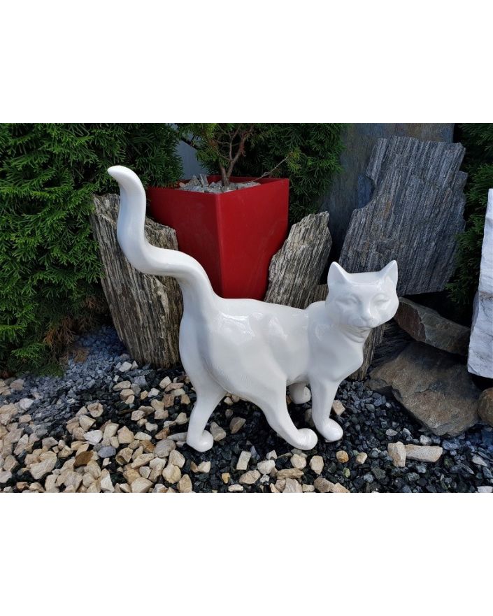 BIAŁY STOJĄCY KOT - DESIGN - Sklep Maja Centrum